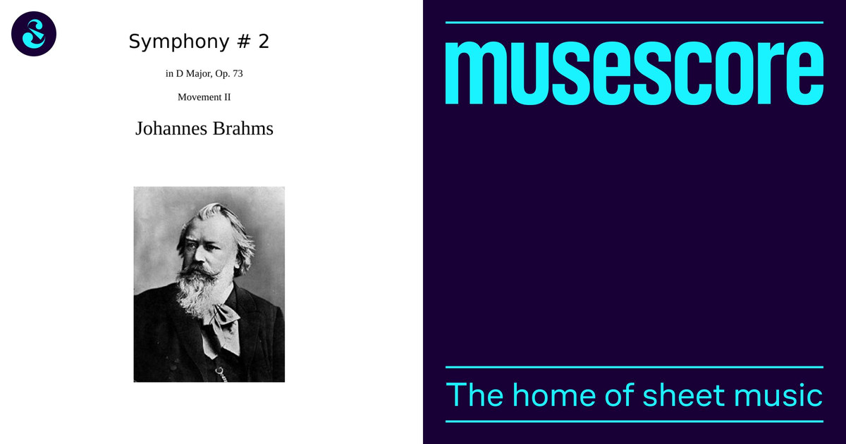 Brahms Symphony #2 second movement Sheet Music for Trombone, Tuba ...
