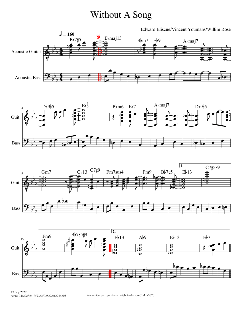 Without A Song – Vincent Youmans - piano tutorial
