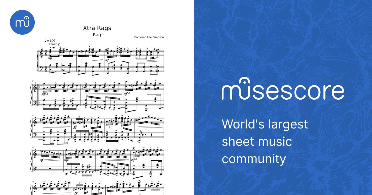 Xtra Rags Sheet music for Piano (Solo) | Musescore.com