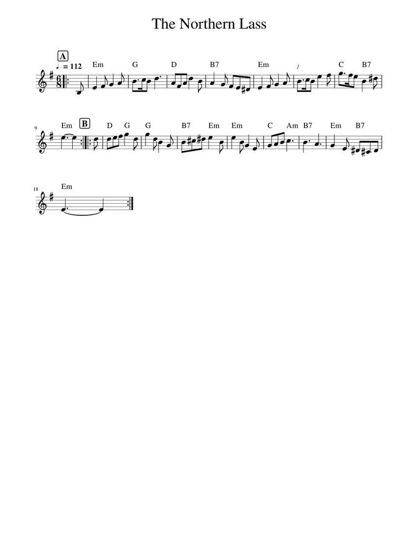 The Northern Lass Sheet music for Piano (Solo) | Musescore.com