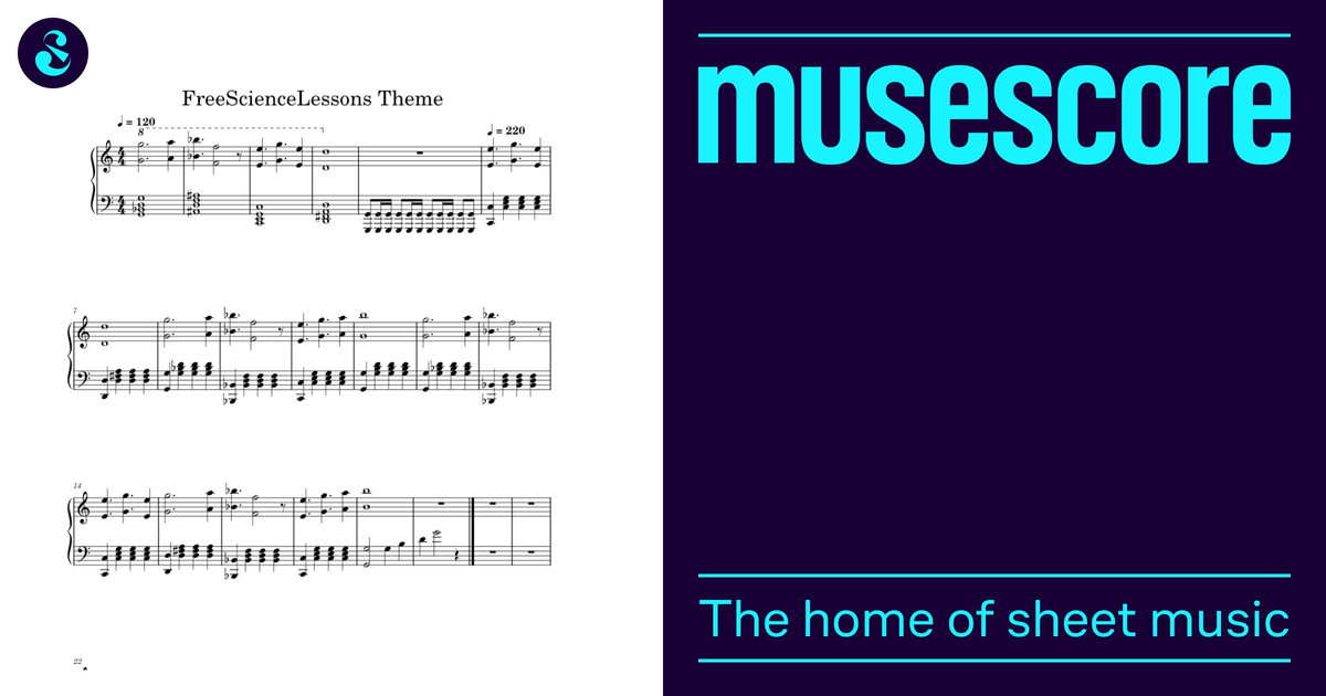 Free Science Lessons Theme Sheet Music for Piano (Solo) Easy ...