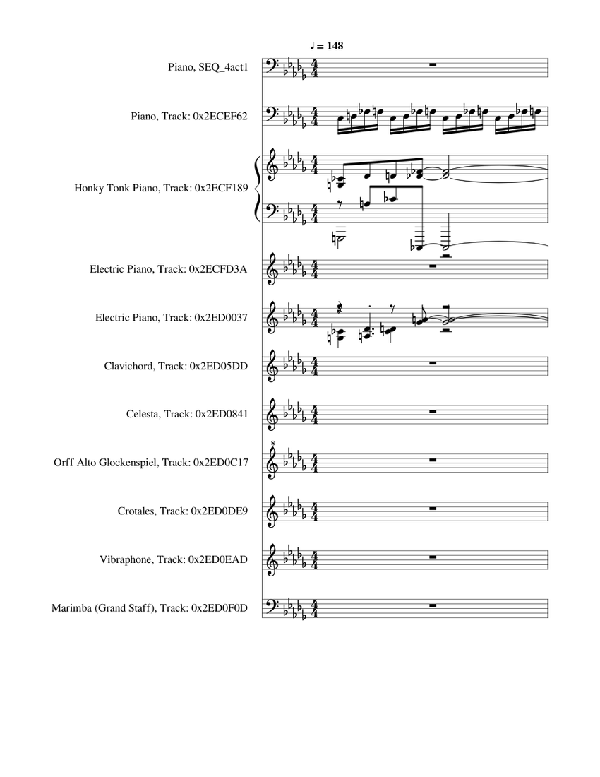 Planet Wisp Act 1 Sheet Music for Piano, Clavichord, Celesta ...