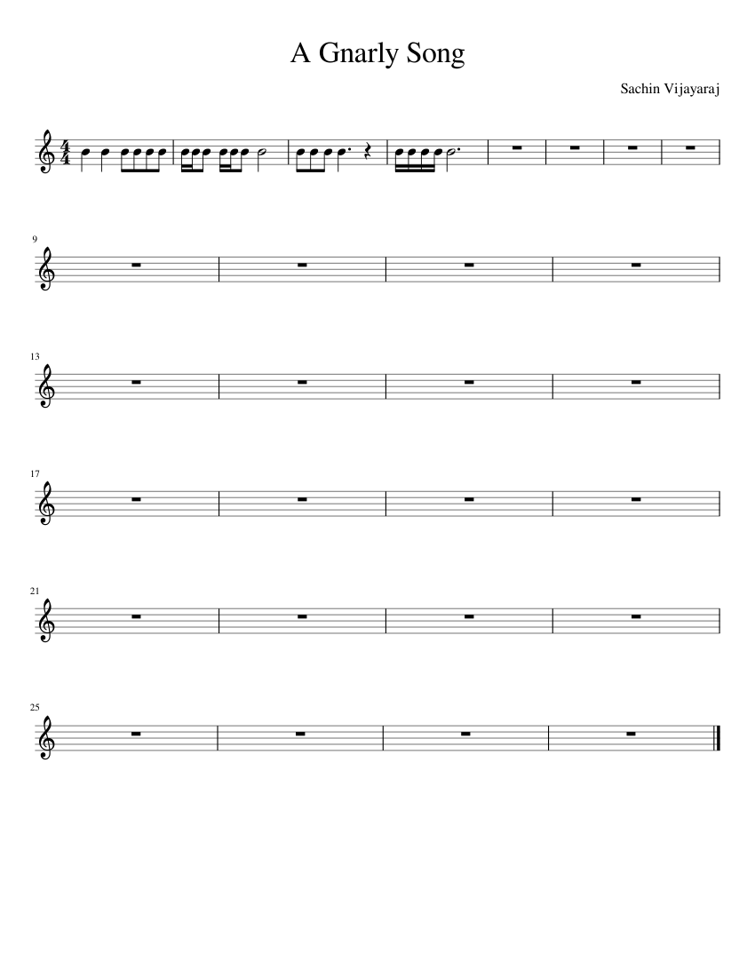 First Song Sheet music for Piano (Solo) Easy | Musescore.com