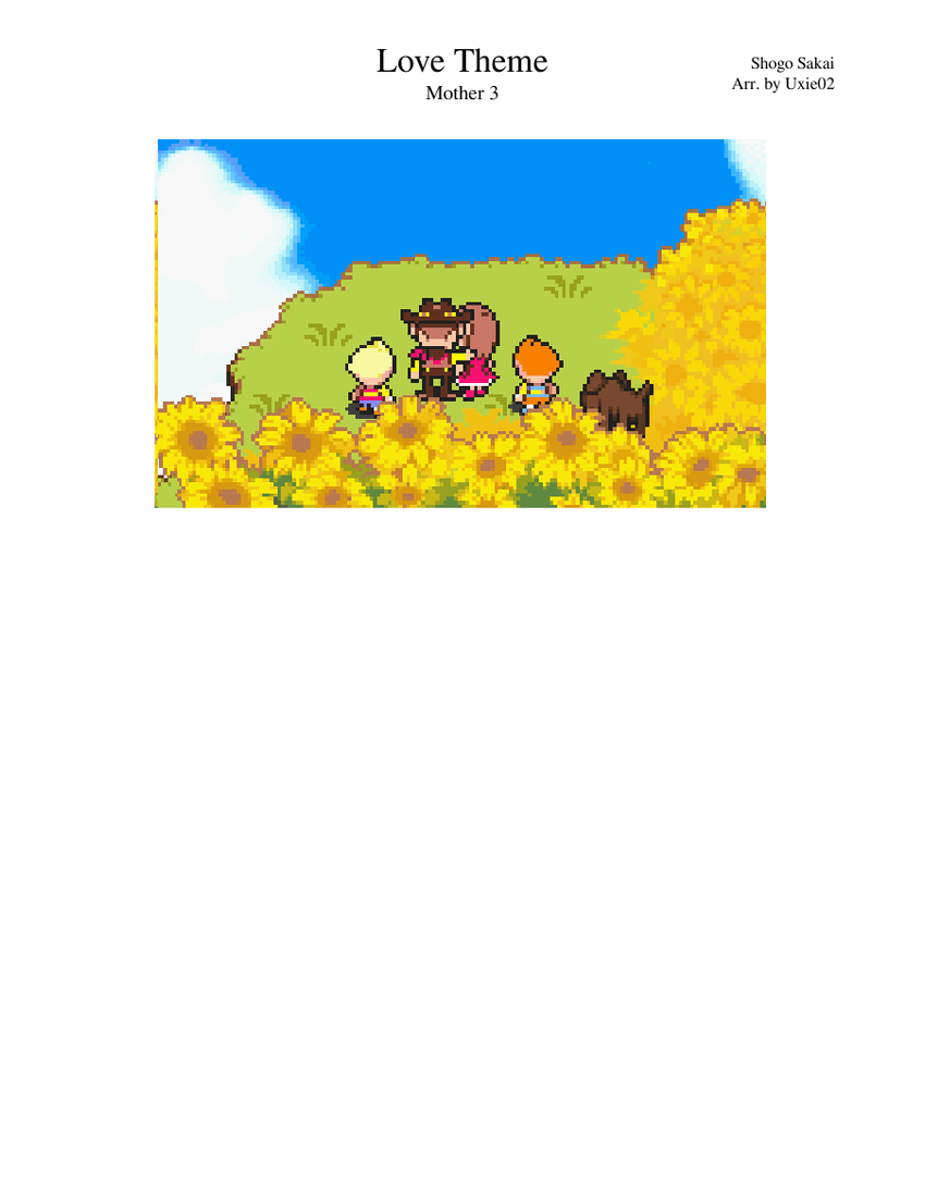 Mother 3 Love Theme Orchestrated Sheet music for Soprano, Alto, Tenor ...