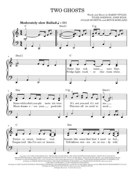 harry styles musescore