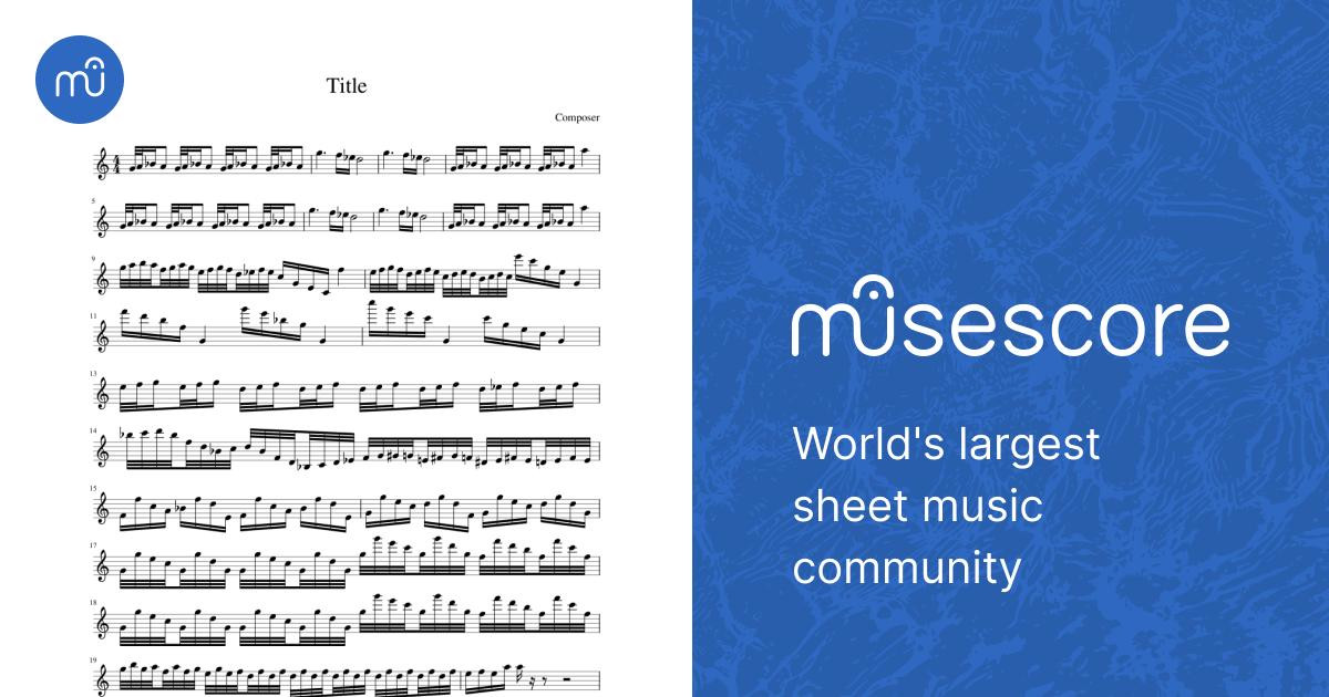 Composition Sheet Music for Piano (Solo) easy | MuseScore.com