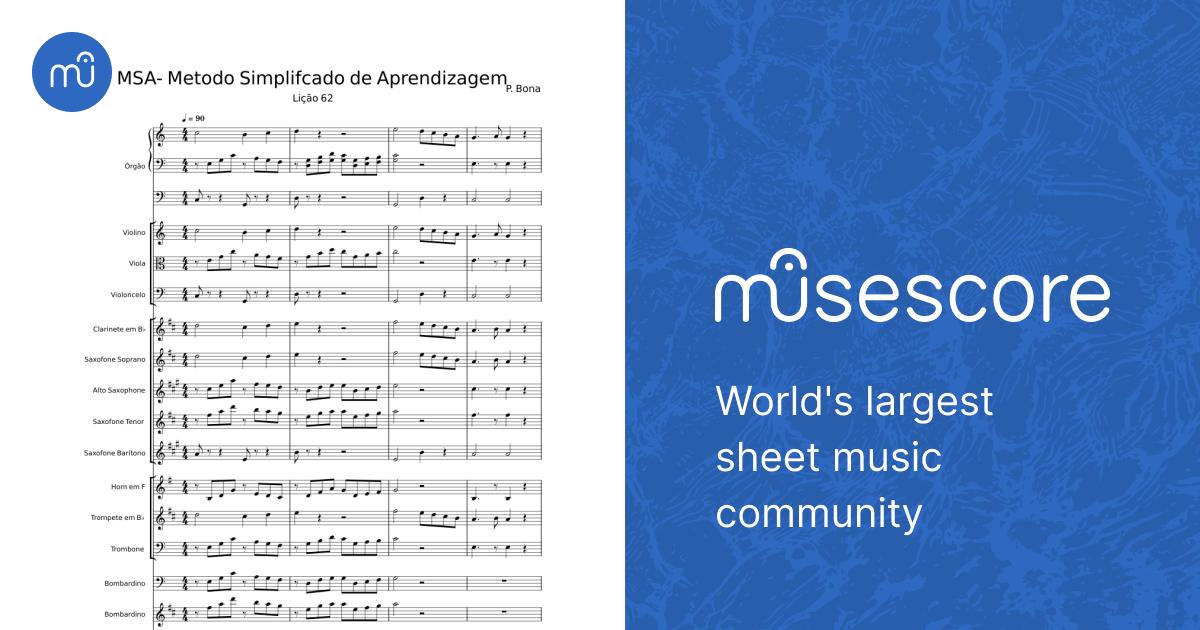 MSA Sheet Music for Trombone, Organ, Tuba, Saxophone alto & more ...