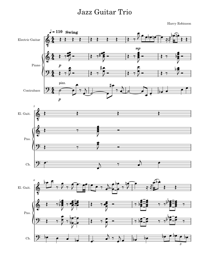 A-level Final Composition - Harry Robinson Sheet music for Piano ...
