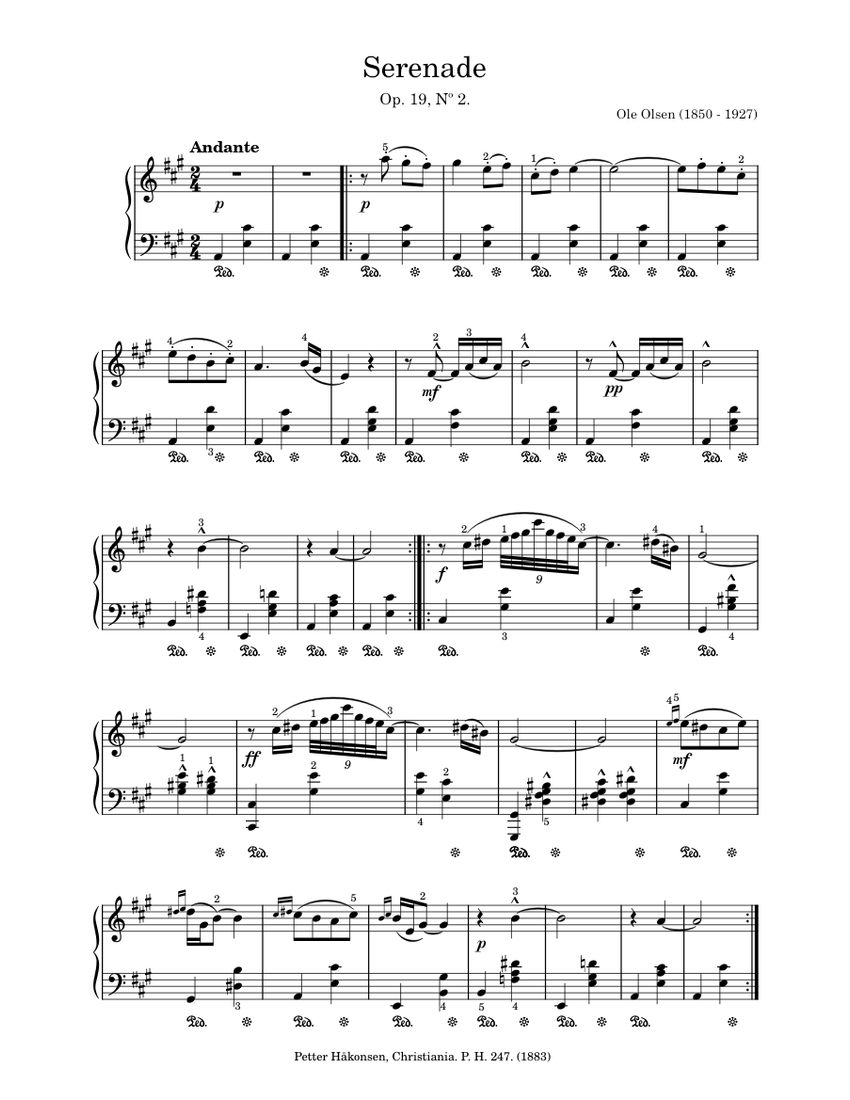 Serenade - piano tutorial