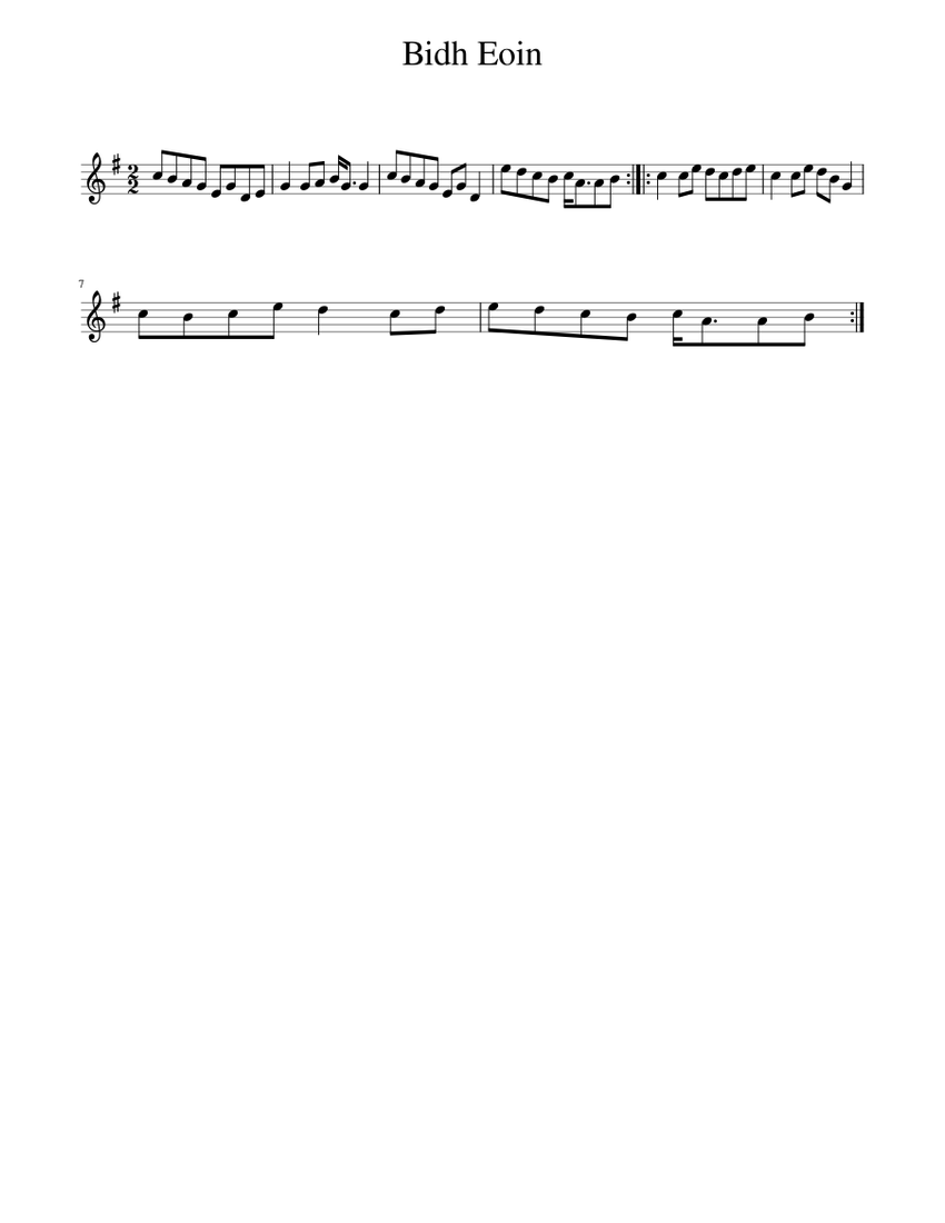 Bidh Eoin Sheet music for Piano (Solo) Easy | Musescore.com