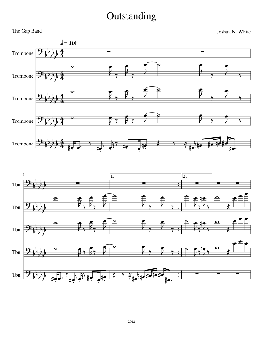 Outstanding Sheet music for Trombone (Mixed Quintet) | Musescore.com
