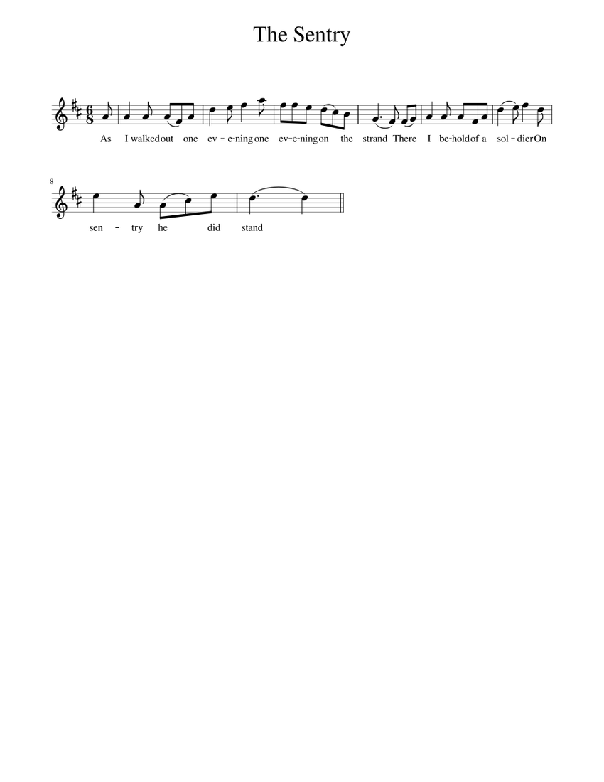 The Sentry Sheet music for Piano (Solo) | Musescore.com