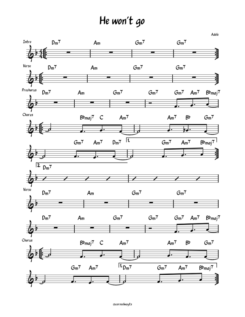 adele he won't go remix