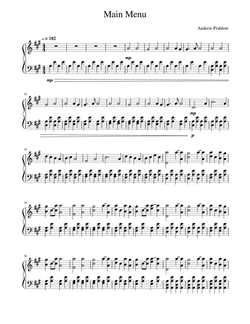 Outer Wilds - Main Theme Sheet Music for Piano (Solo) easy | MuseScore.com