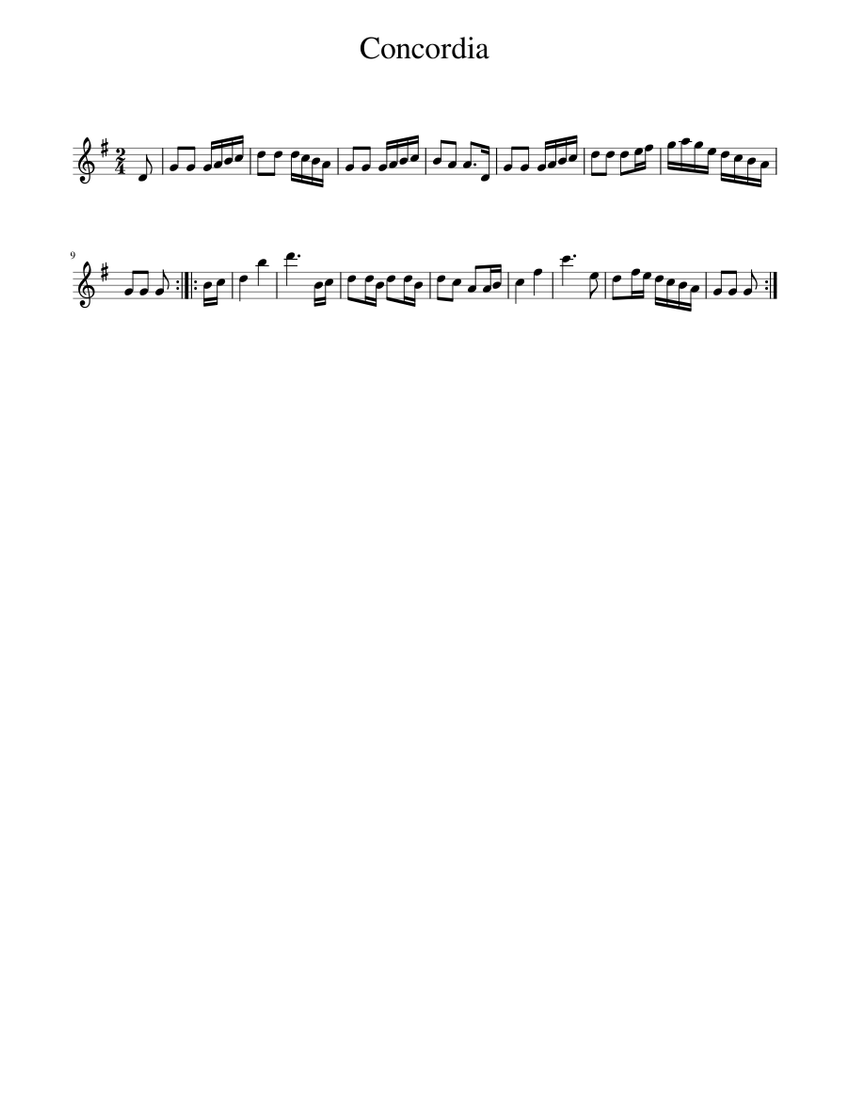 Concordia Sheet music for Piano (Solo) Easy | Musescore.com