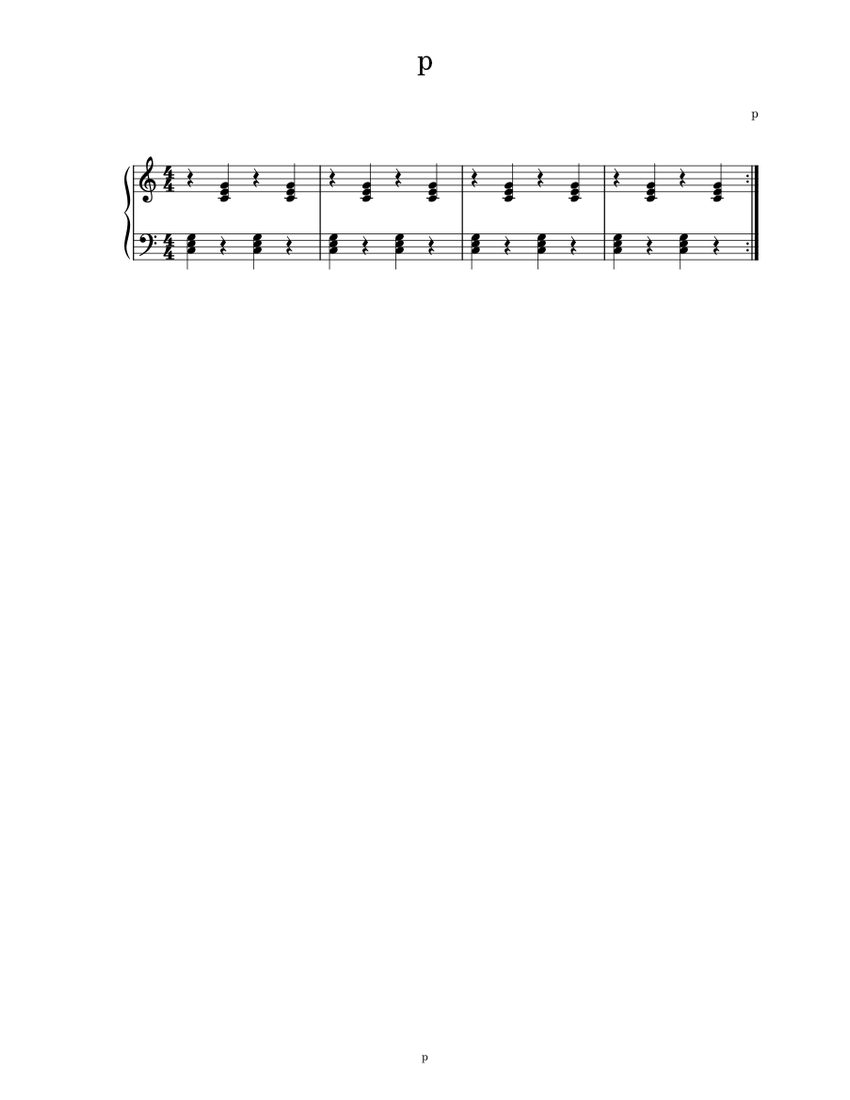 ceg Sheet Music for Piano (Solo) easy | MuseScore.com