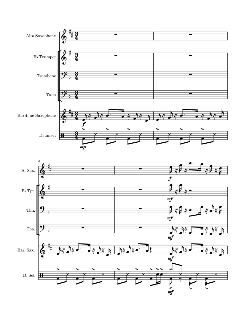 bbyw Sheet music for Trombone, Tuba, Saxophone alto, Saxophone baritone & more instruments ...