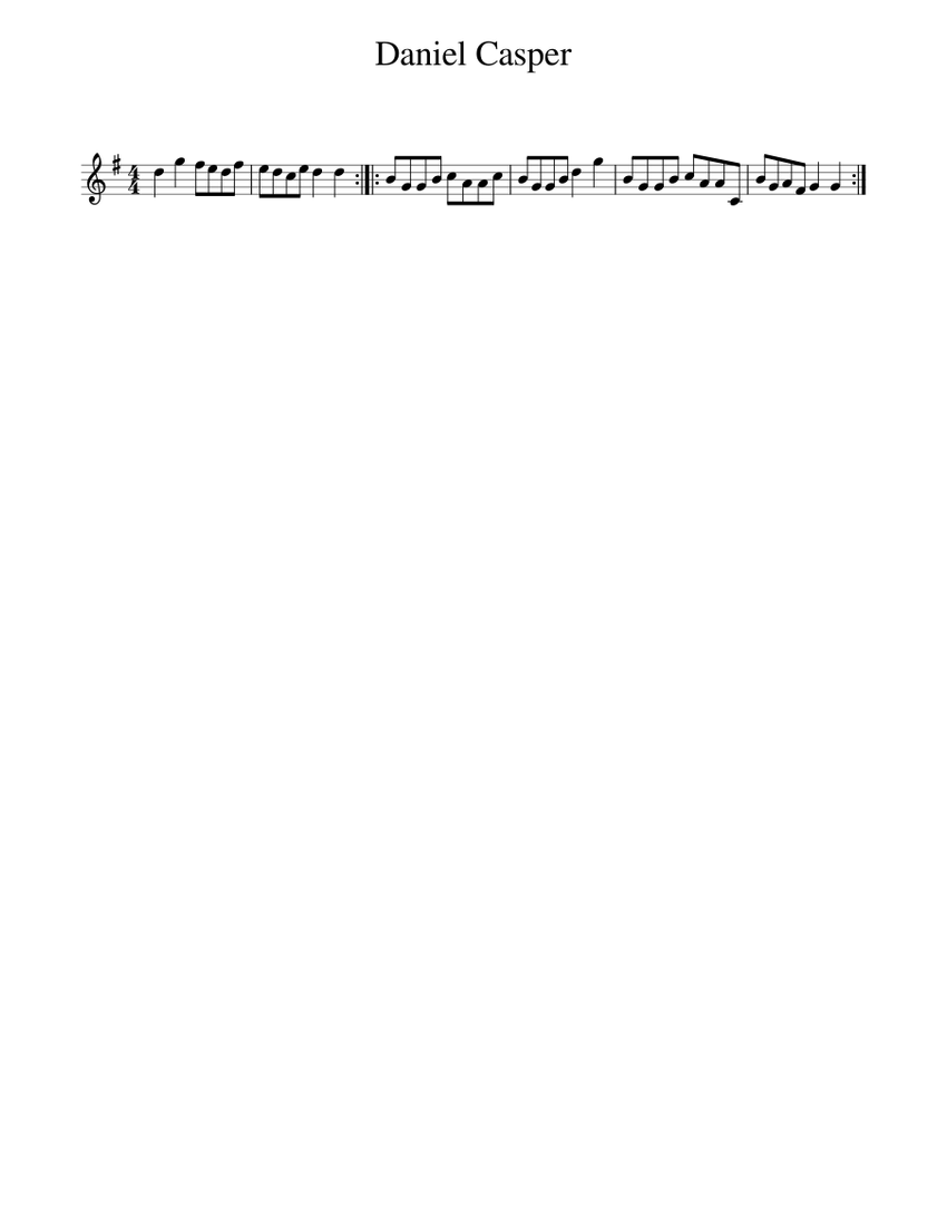 Daniel Casper Sheet music for Piano (Solo) | Musescore.com