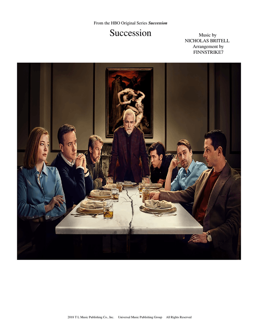 Succession Title Theme Sheet Music for Piano, Drum group, Strings group ...