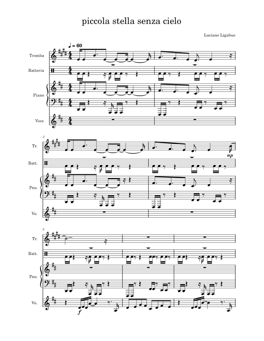 Piccola stella senza cielo – Luciano Ligabue Piccola stella senza cielo ...