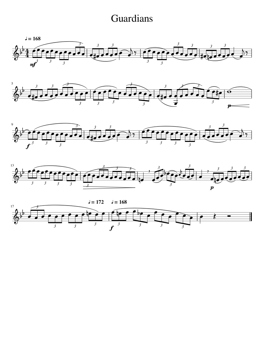 Audition Piece Sheet Music for Mellophone (Solo) | MuseScore.com