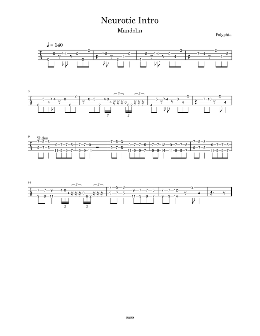 Neurotica – Polyphia Sheet music for Guitar (Solo) | Musescore.com