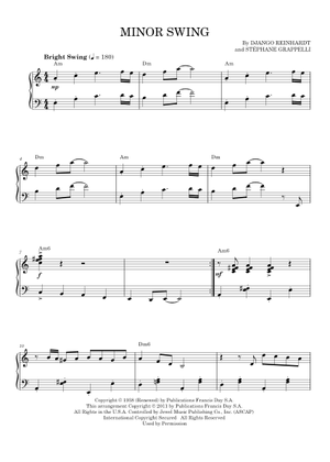 Minor swing – Django Reinhardt Sheet music for Guitar (Solo ...