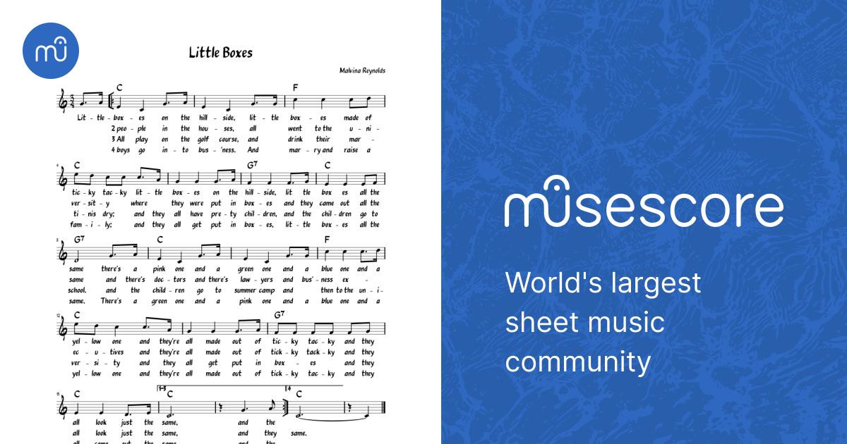 little boxes chords