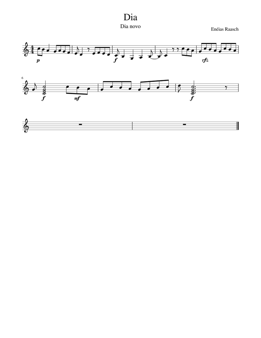 O Dia Sheet music for Piano, Soprano (Piano-Voice) | Musescore.com