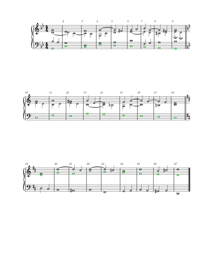 Counterpoint exercises Sheet Music for Piano (Solo) Easy | MuseScore.com