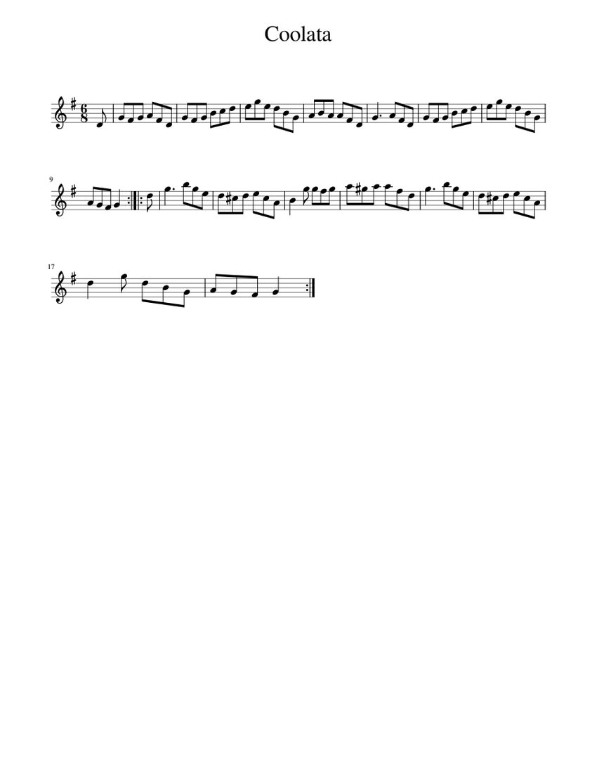 Coolata Sheet Music for Piano (Solo) easy | MuseScore.com