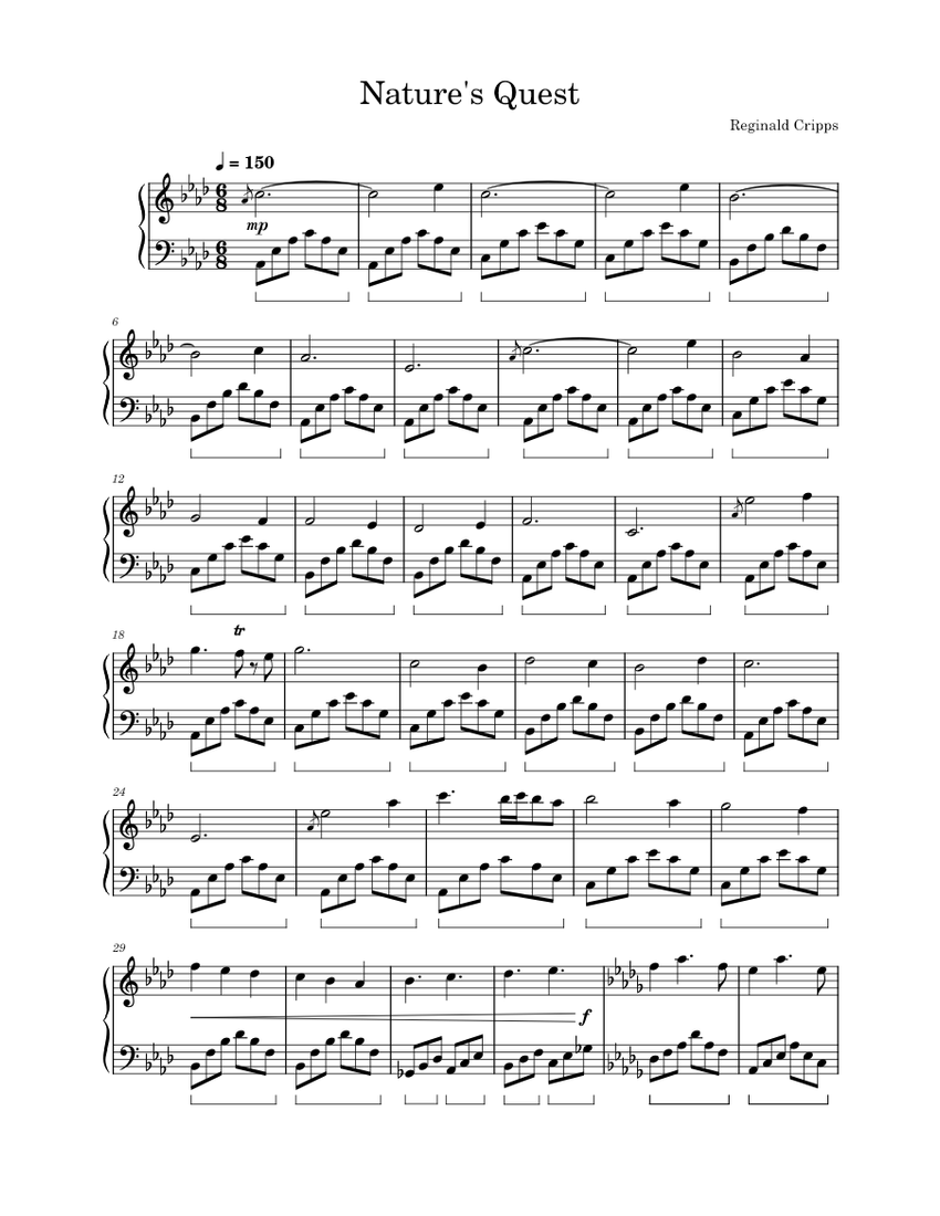 Nature's Quest Sheet music for Piano (Solo) Easy | Musescore.com