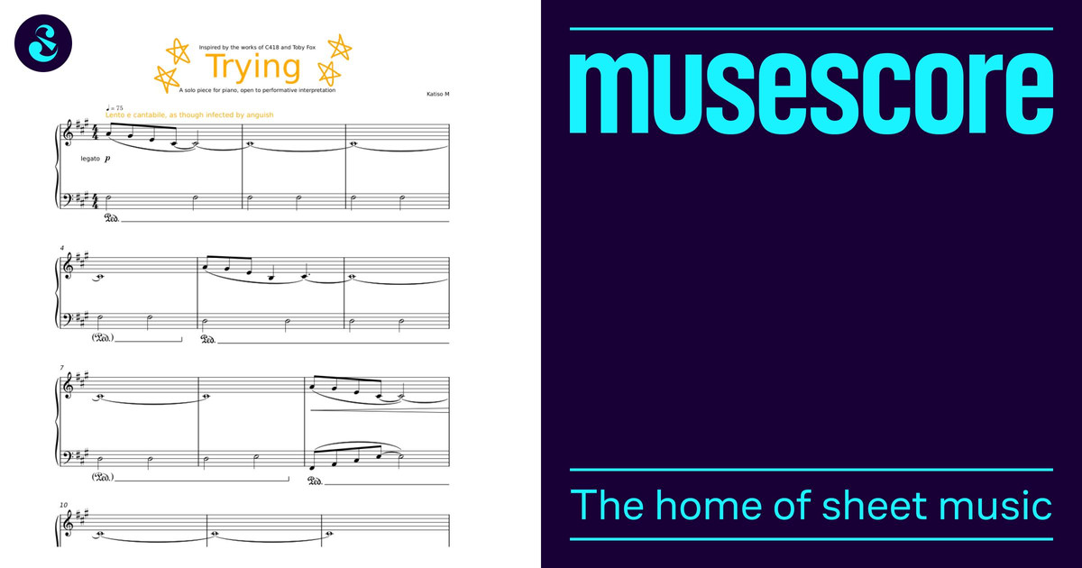 TRYING – Katiso Sheet Music for Piano (Solo) | MuseScore.com