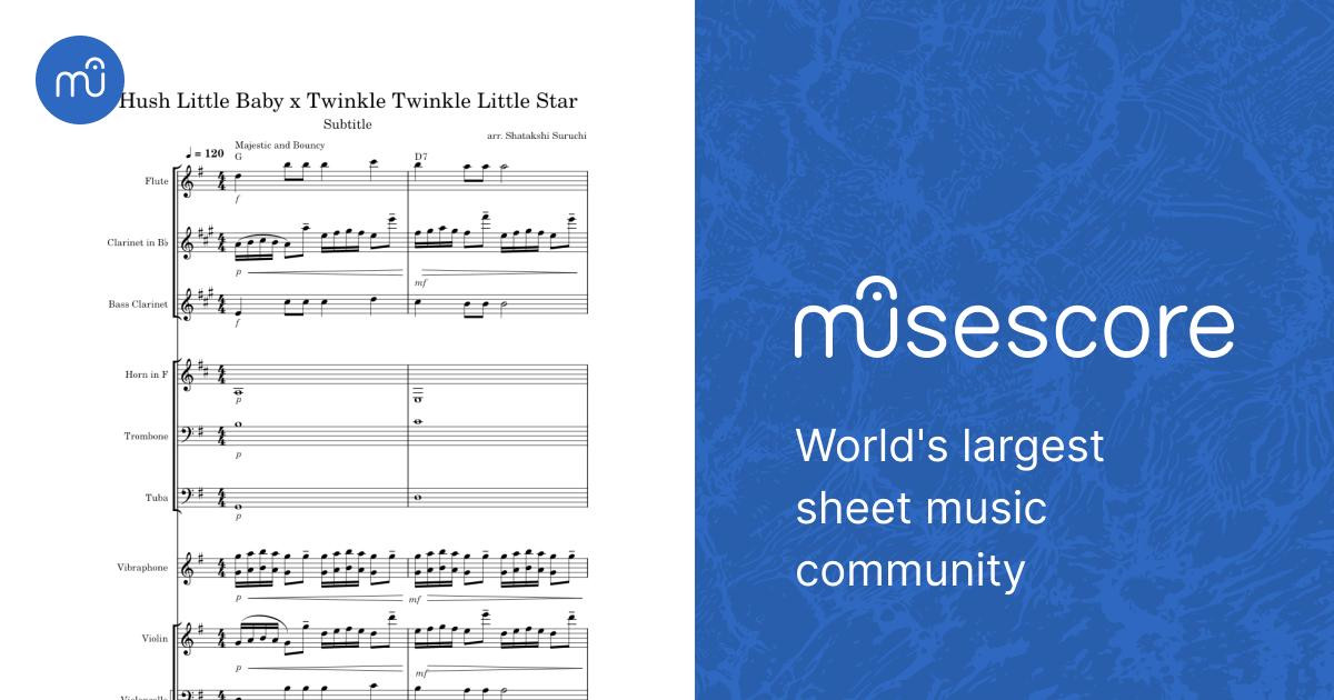 Twinkle Twinkle Little Star - Misc Children Sheet music for Trombone ...