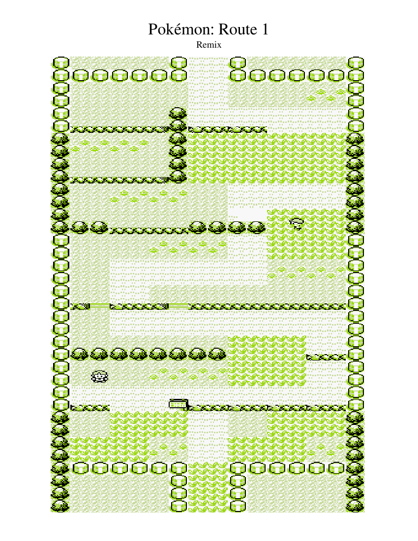 Pokemon Route 1 Sheet music for Piano, Drum group (Mixed Duet ...