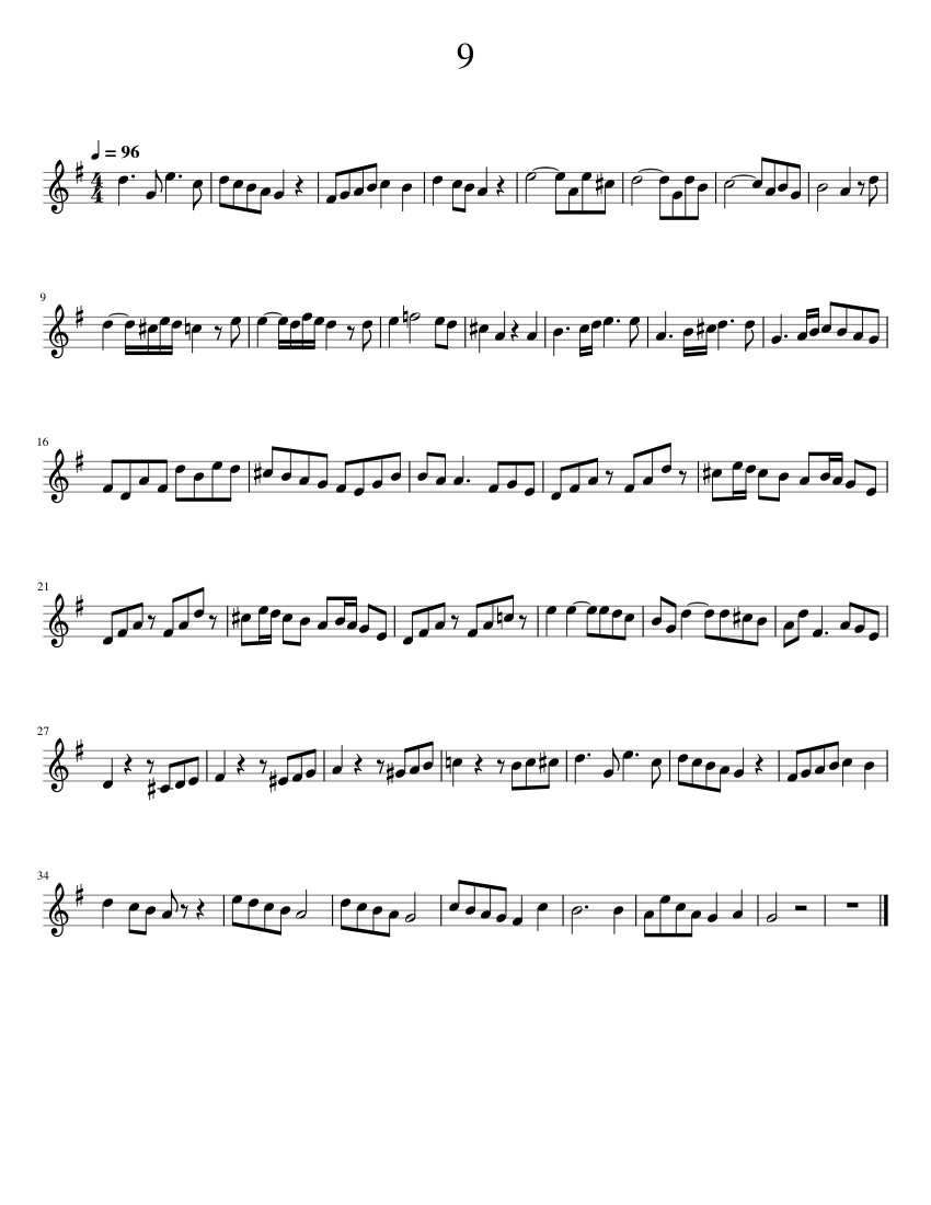 Symphony No.9, Op.125 – Ludwig van Beethoven 9 Sheet music for Piano (Solo) Easy | Musescore.com