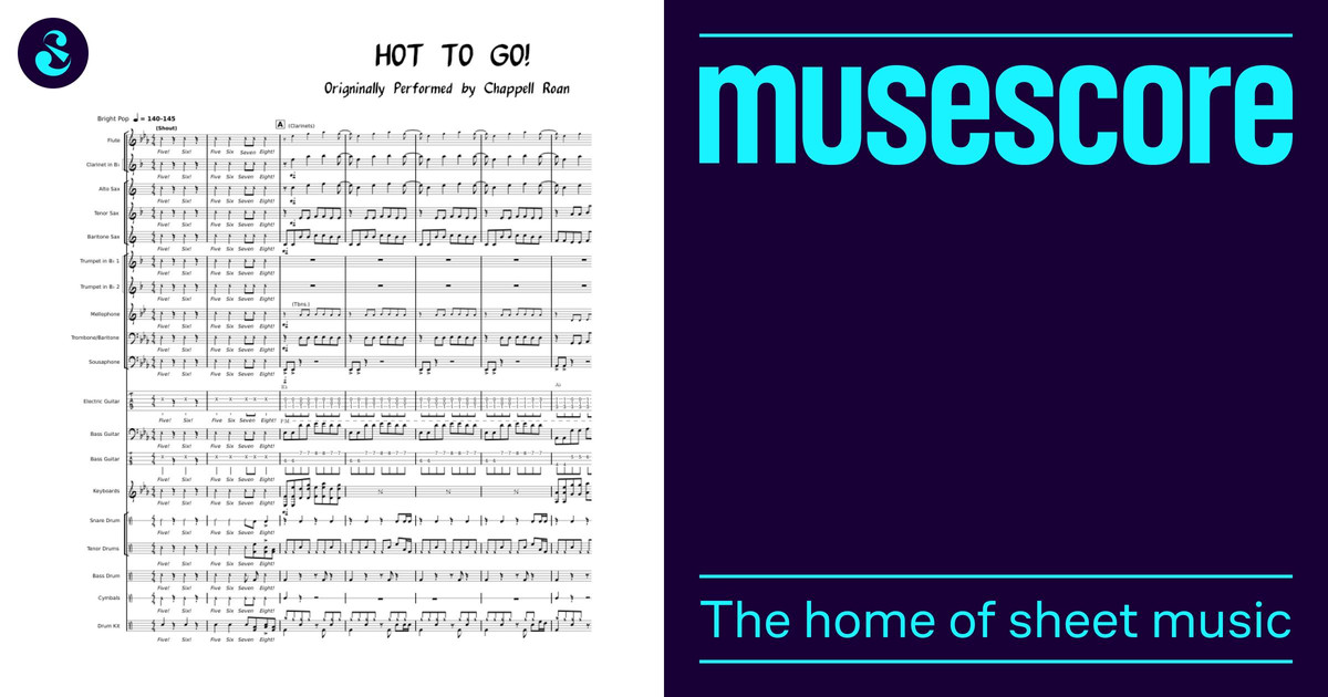HOT TO GO! – Chappell Roan - Pep Band Sheet Music and Tab with Chords ...