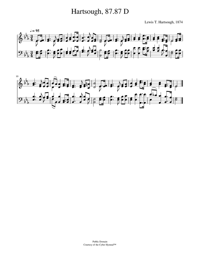 The higher rock - Hartsough Lewis T. Hartsough. Sheet music for Piano ...