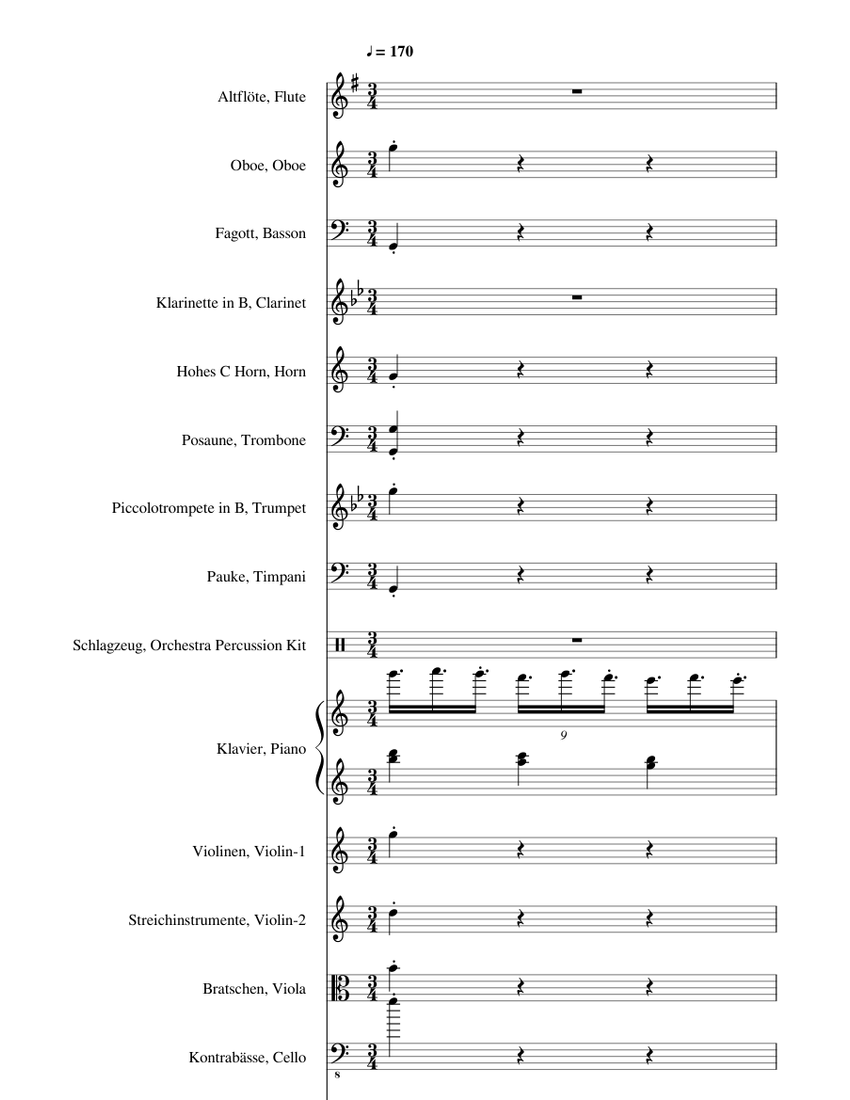 Rhapsody Sheet music for Piano, Trombone, Trumpet piccolo, Oboe & more ...