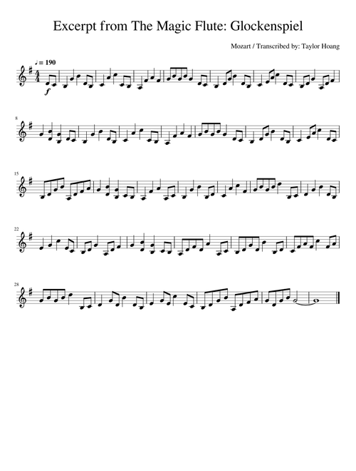 printable glockenspiel