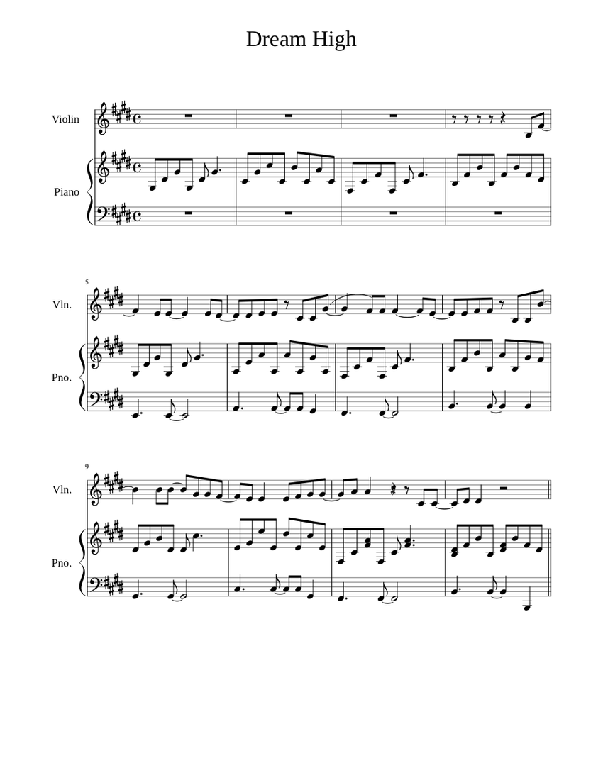 Pizz Sheet Music for Piano, Violin (Solo) | MuseScore.com