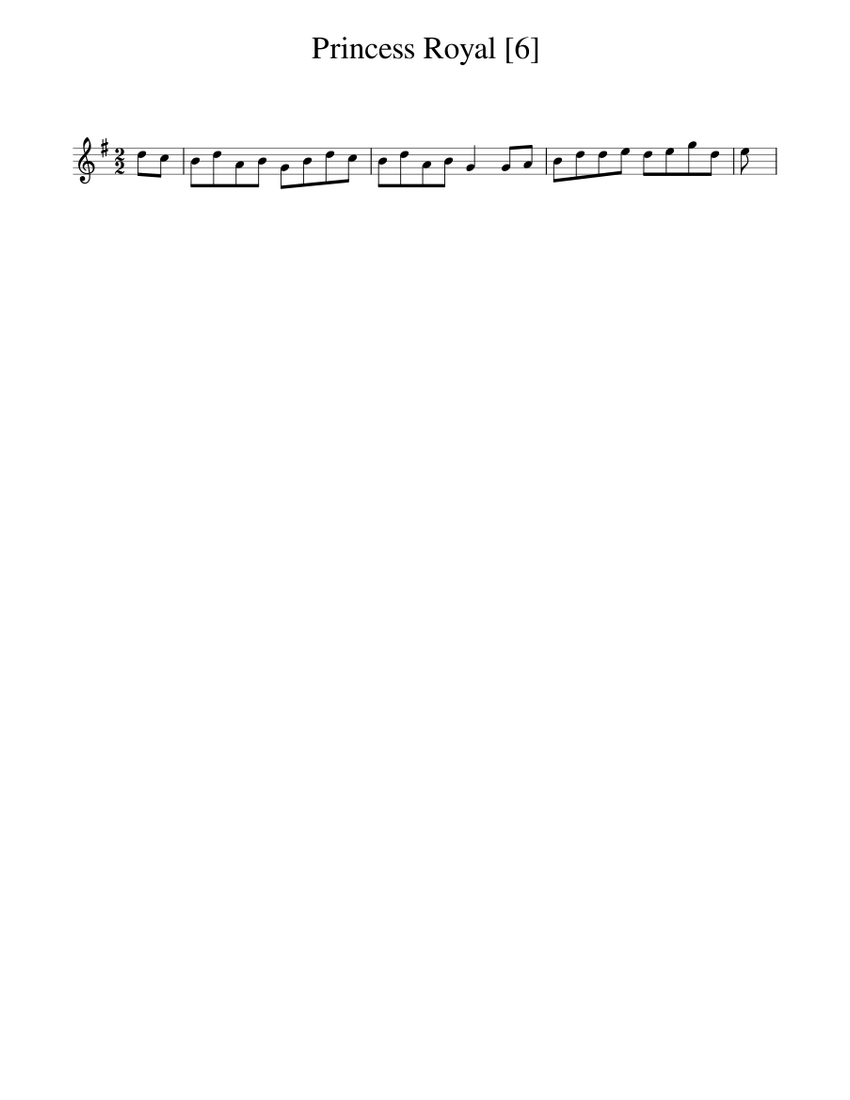 Princess Royal Sheet music for Piano (Solo) Easy | Musescore.com