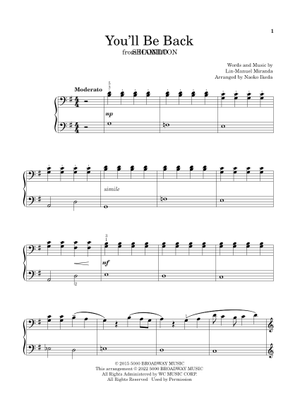You39ll Be Back Hamilton Instrumentalkaraoke Chords How To Play You'll