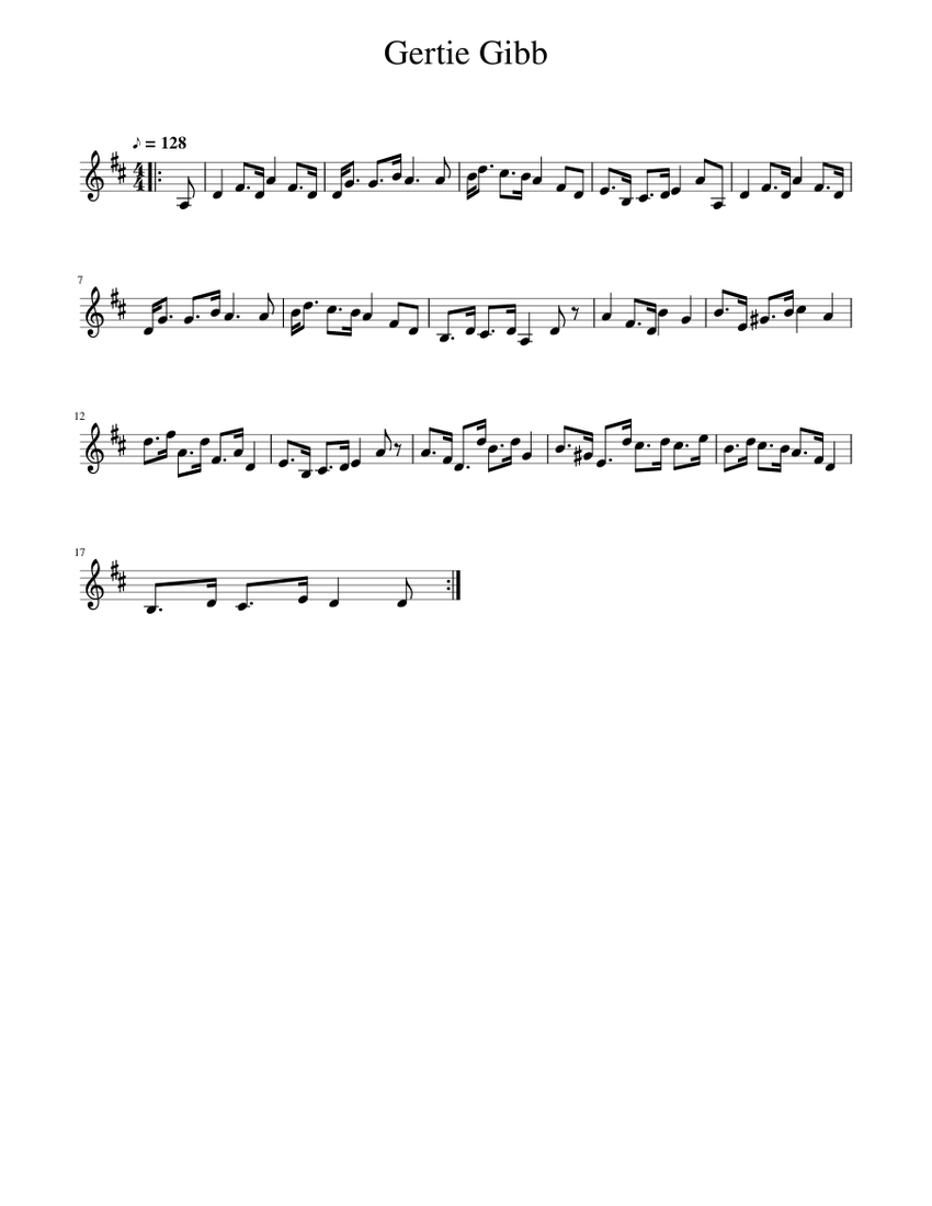 Gertie Gibb Sheet music for Piano (Solo) Easy | Musescore.com