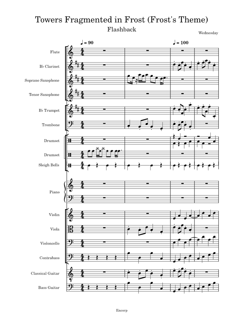 Towers Fragmented in Frost (Frost's Theme) - piano tutorial