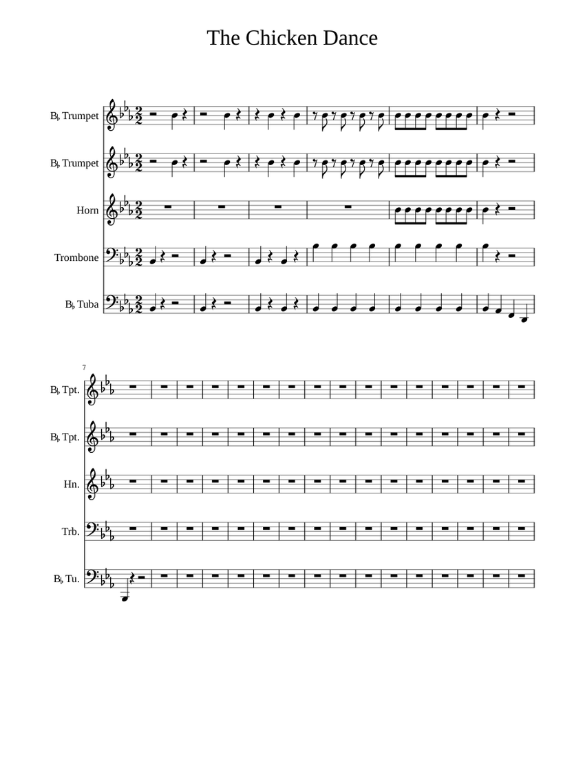 Chicken Dance - piano tutorial