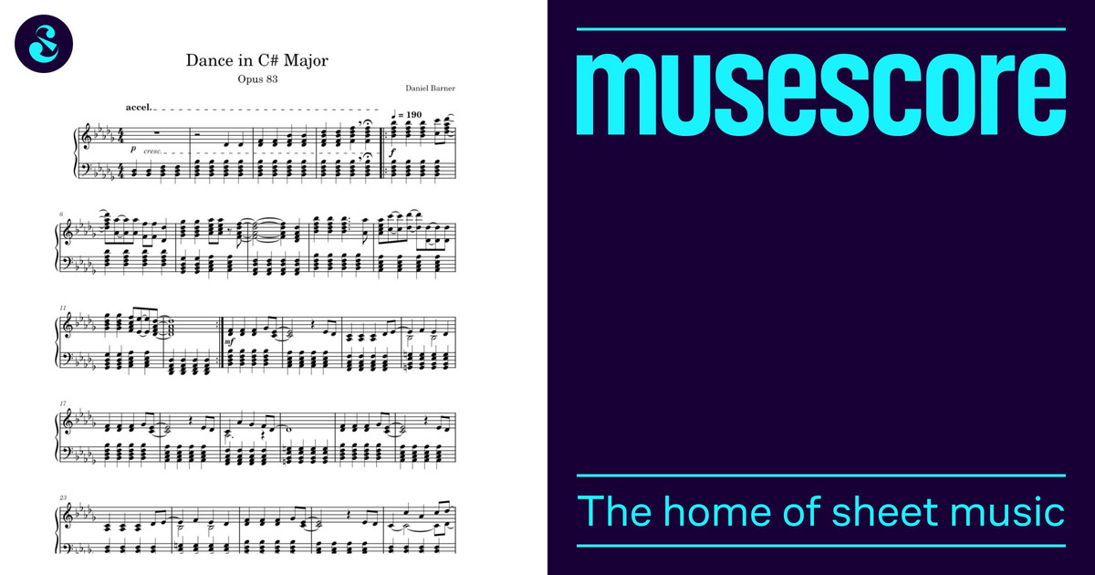 Dance in C# Major Sheet Music for Piano (Solo) | MuseScore.com