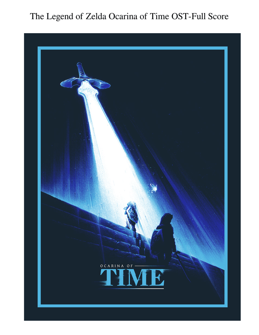 The Legend of Zelda Ocarina of Time OST Full Score WIP - piano tutorial