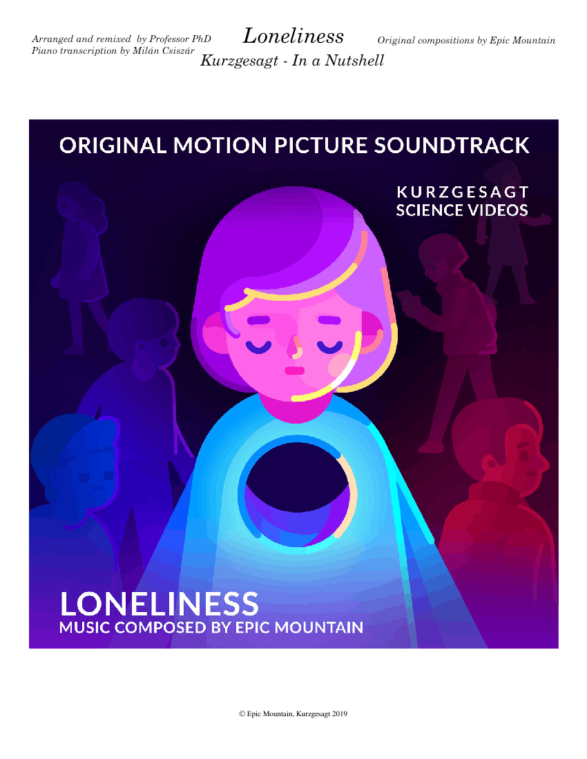 Loneliness - Epic Mountain Sheet Music for Piano, Guitar, Bass guitar ...