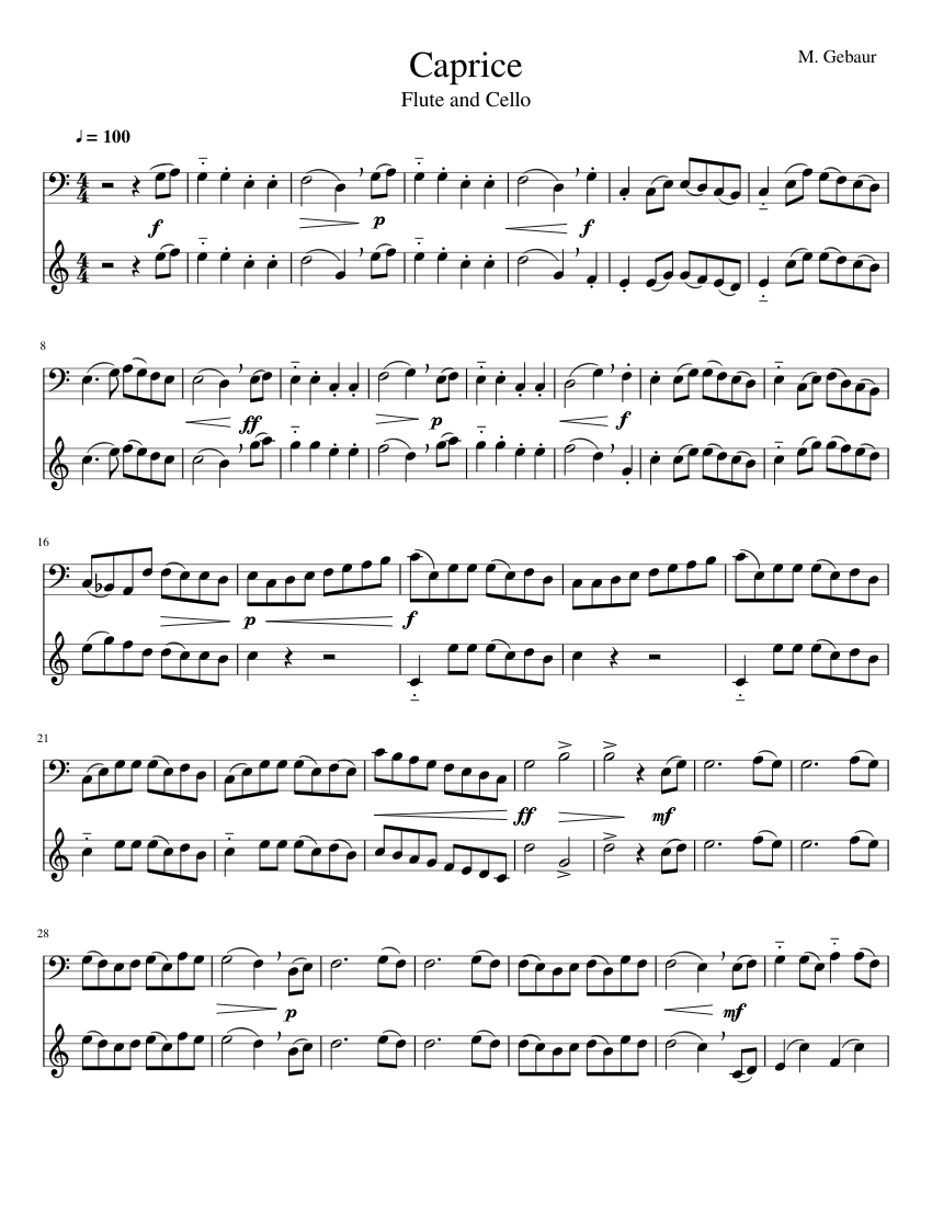 Caprice Sheet music for Violin (Solo) | Musescore.com